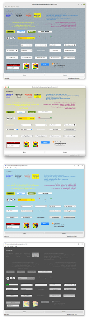 Custom and standard multi-platform widgets demo - wxPython Dev - Discuss wxPython