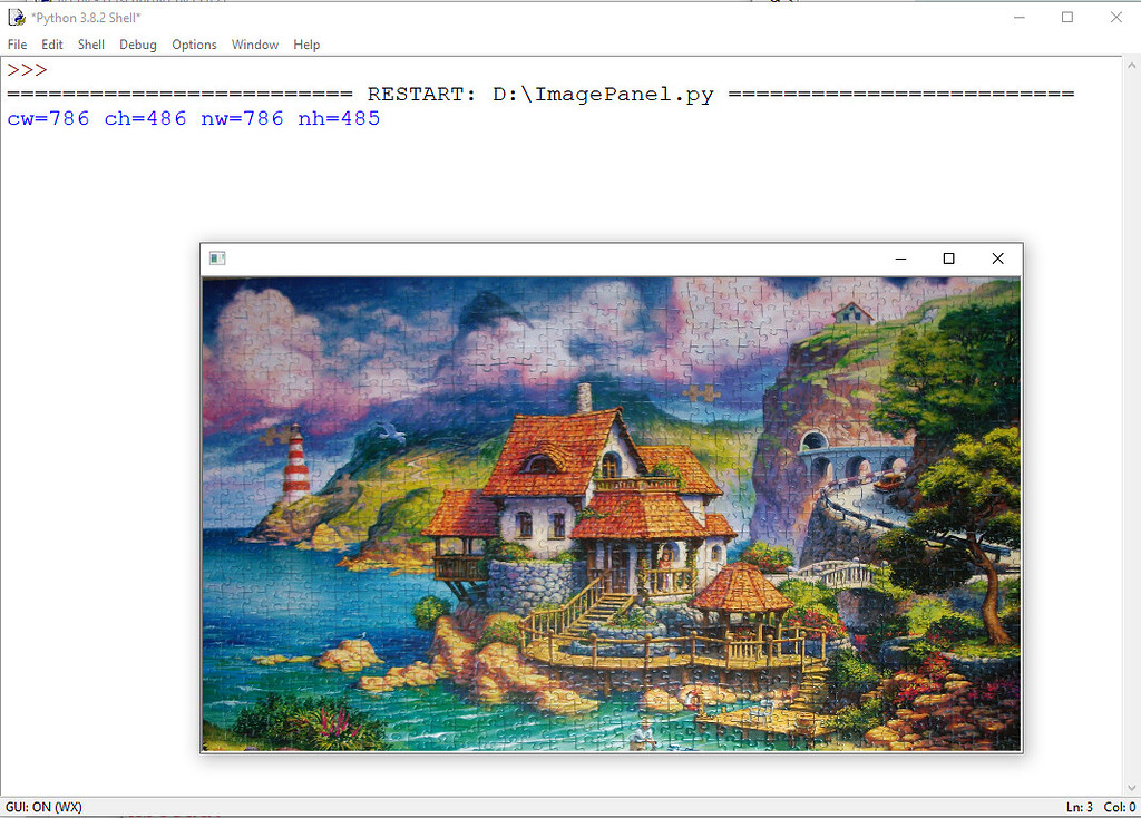 Scaled static bitmap is being cropped on load - Discuss wxPython