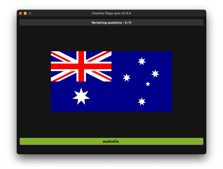 Open source country flags quiz game - wxPython Dev - Discuss wxPython