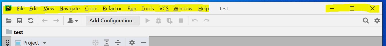 How to place menu bar on frame's title bar and keep "minimize, maximize and close" buttons & and ...