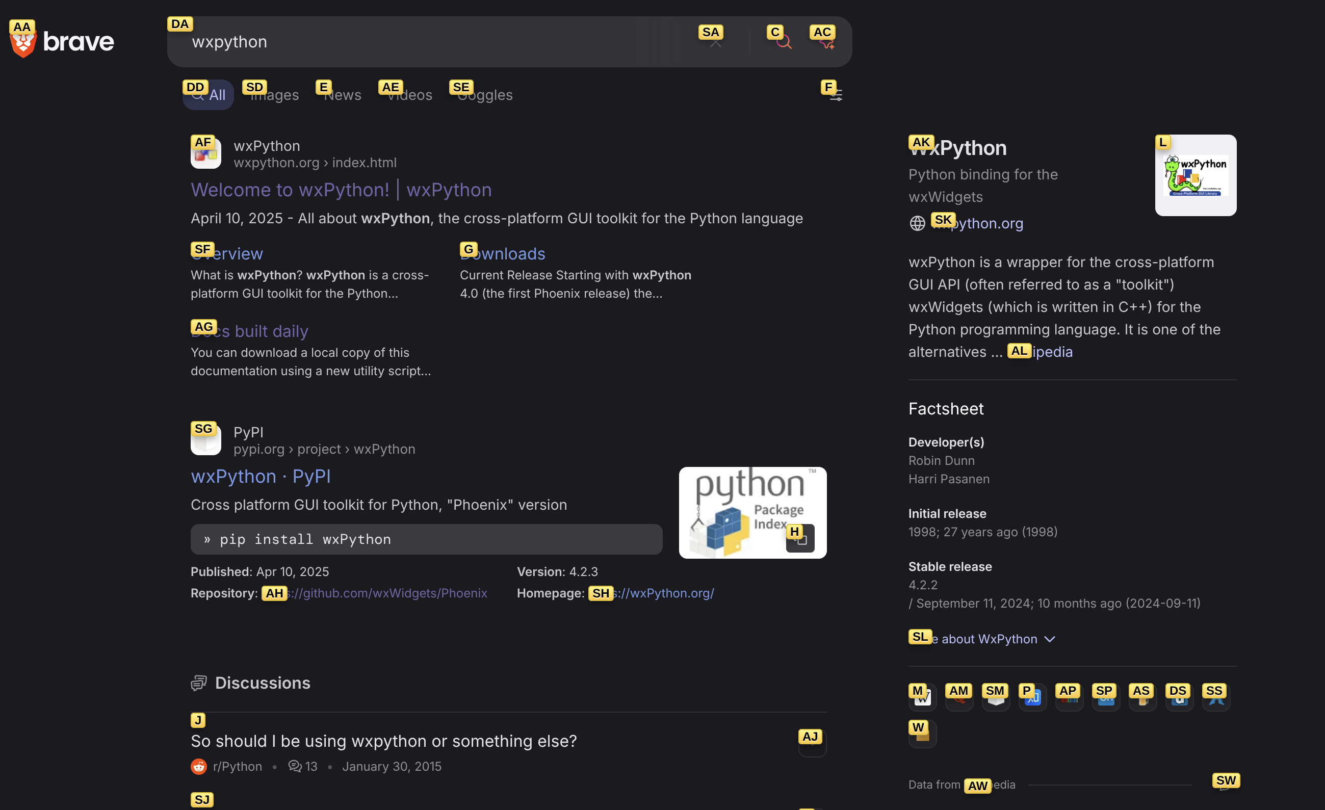 wxPython vimium like keyboard clicker navigation - wxPython Users - Discuss wxPython